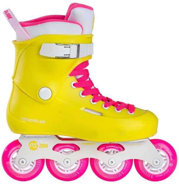 Powerslide Zoom Neon Yellow 80 Inline Skates| Go 4 Sports Distribution ...