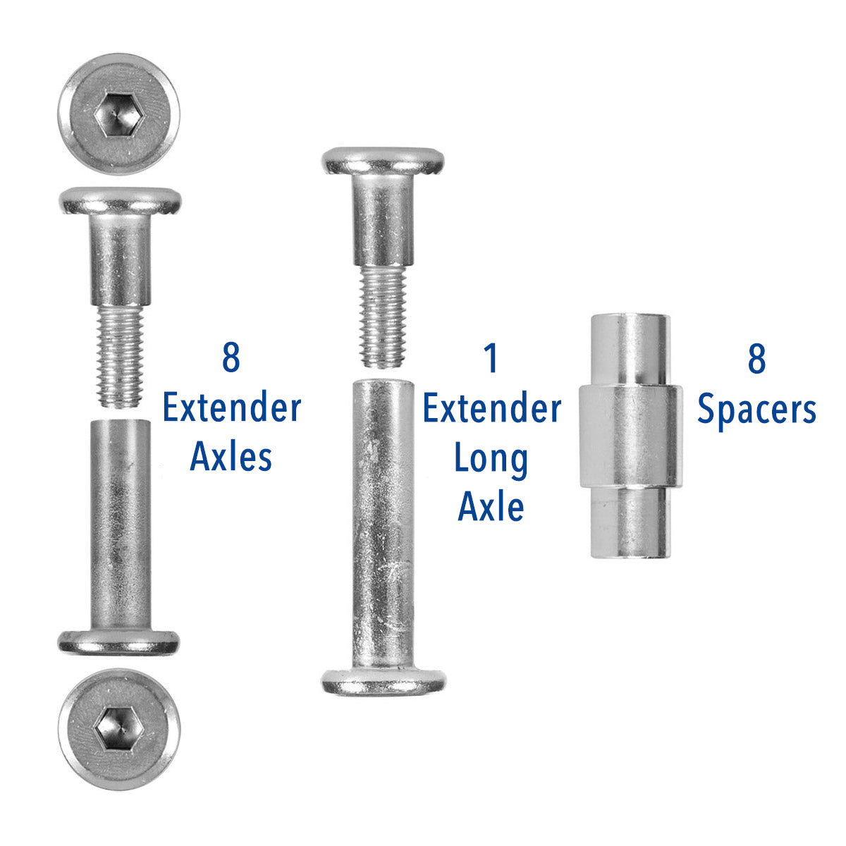 Sonic Extender Axle Kit 8pk| Go 4 Sports Distribution Australia