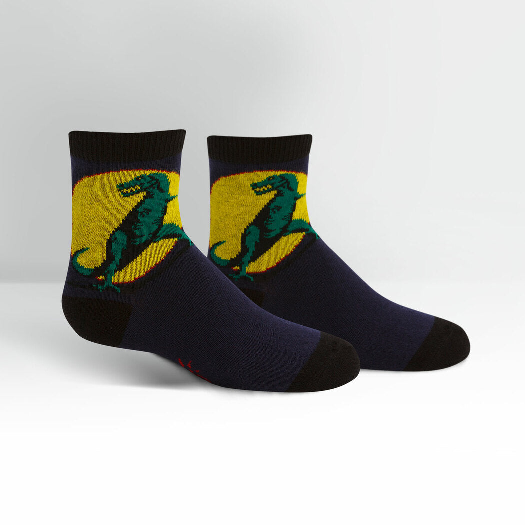 Sock it to Me T-Rex Junior Crew Socks| Go 4 Sports Distribution Australia