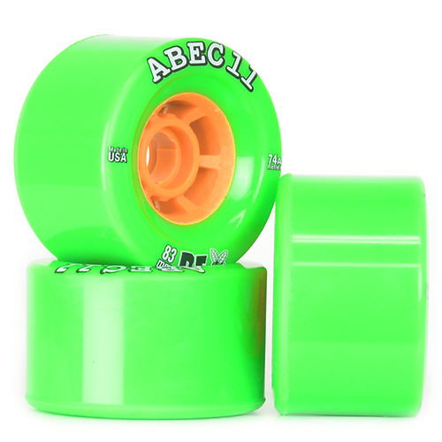 ABEC 11 Wheels Refly 83mm 74a Lime/ Black 4 Pack| Go 4 Sports ...