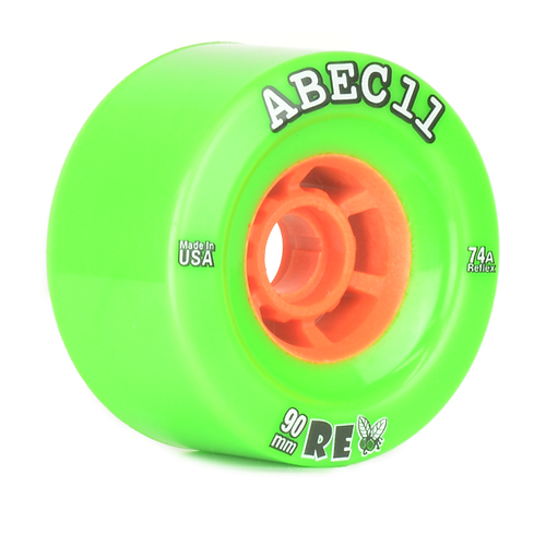 ABEC 11 Wheels Refly 90mm 74a Lime/ Orange 4 Pack| Go 4 Sports ...