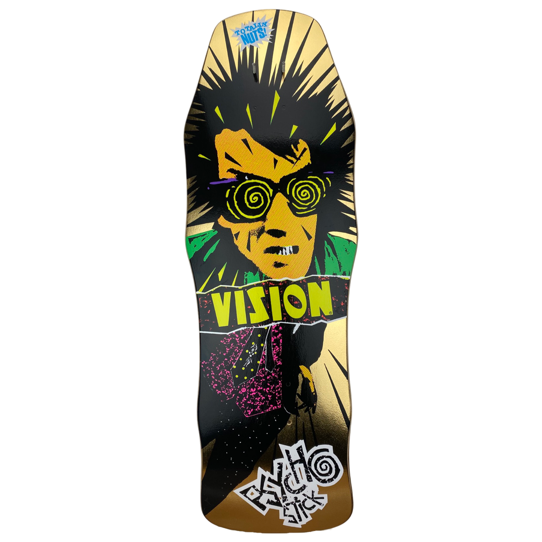 Vision Limited Colourway Gold Foil Psycho Stick Deck - 10"x30"| Go 4 ...